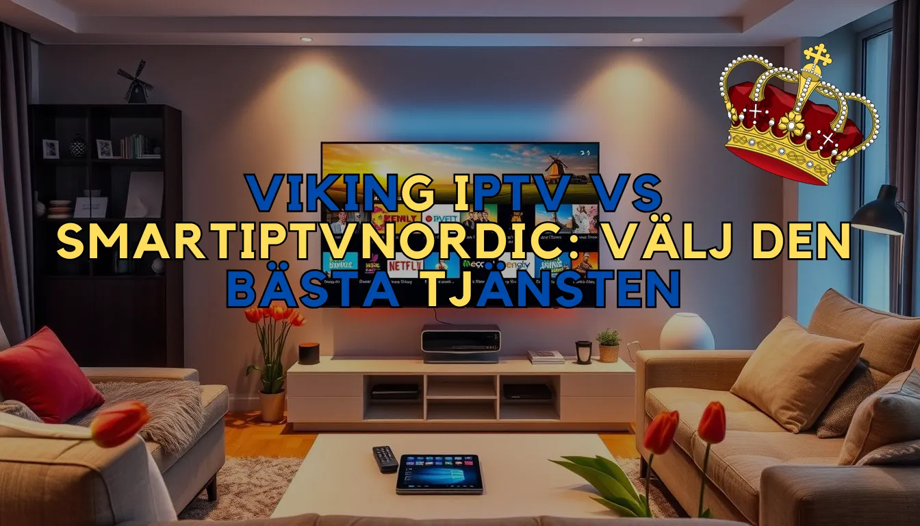 Viking IPTV vs SmartIPTVNordic: Välj den bästa tjänsten 2025